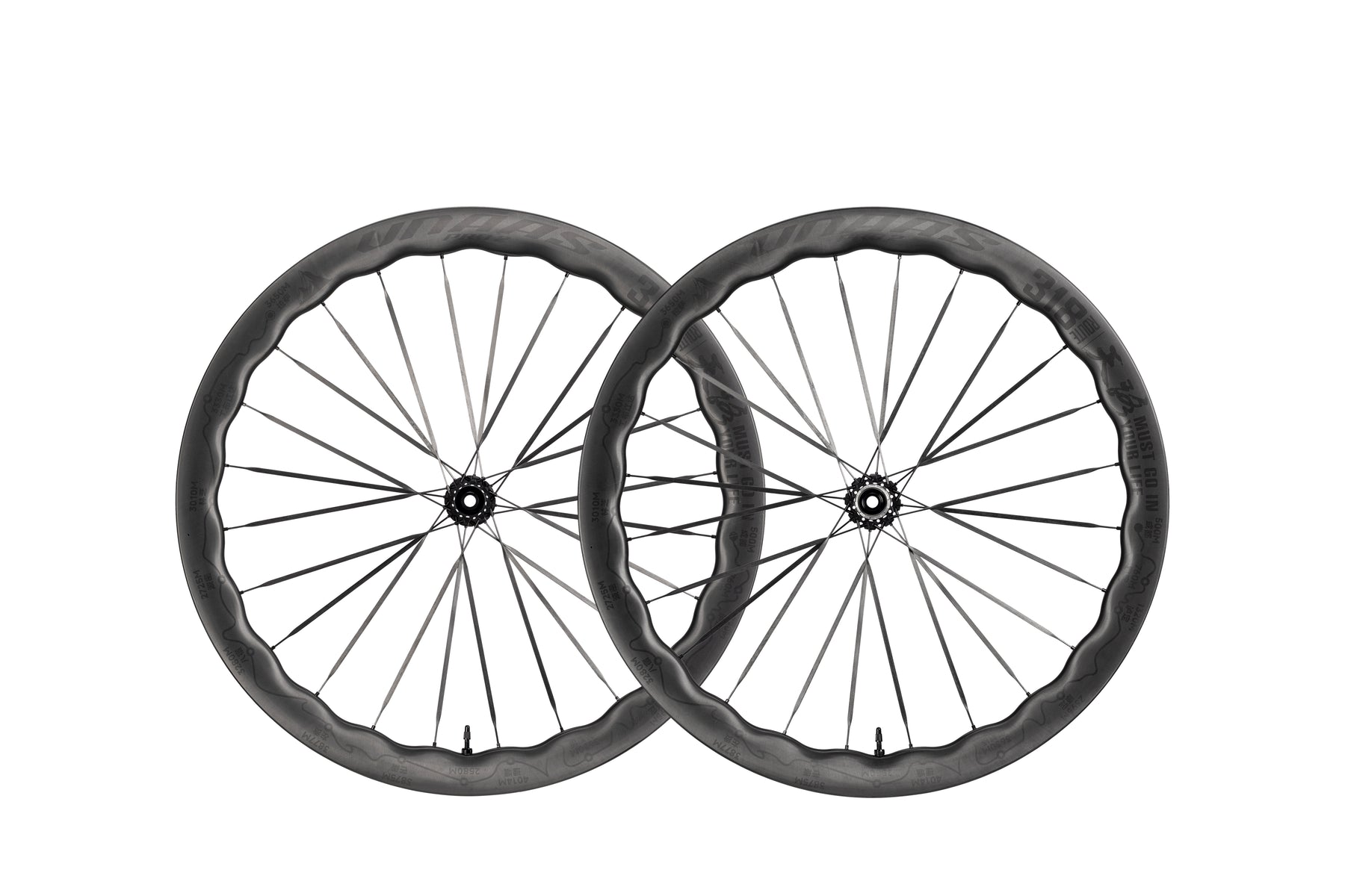 UNAAS Pro2 Wave Rim | Dark Carbon Road Wheels – Winspace